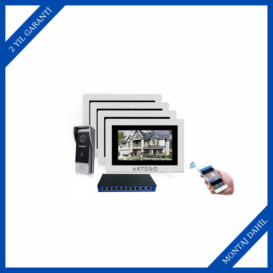 Artego IP DOKUNMATİK EKRAN APARTMAN TİPİ ZİL PANELİ