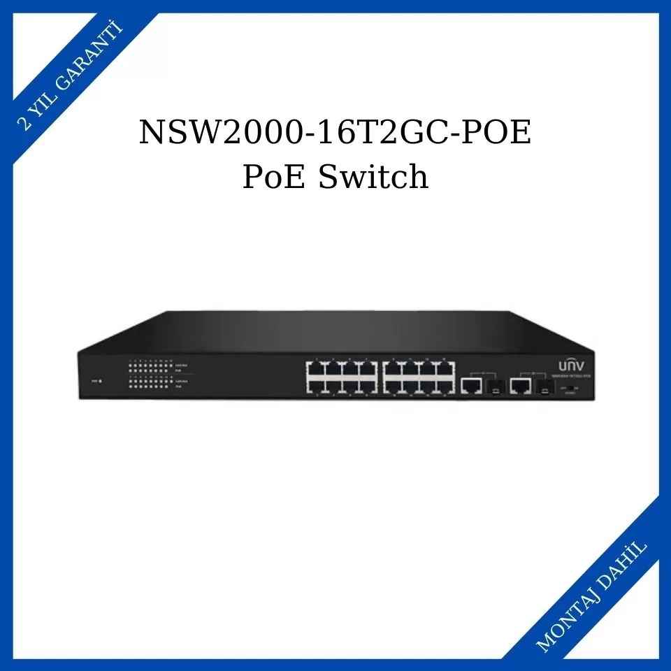 Uniview NSW2000-16T2GC-POE Poe Switch, Teklif Al